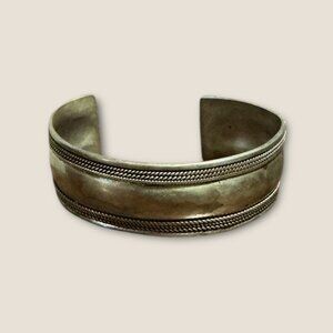 Vintage | Jewelry | Vintage Brass Openend Cuff Bracelet With Twisted ...
